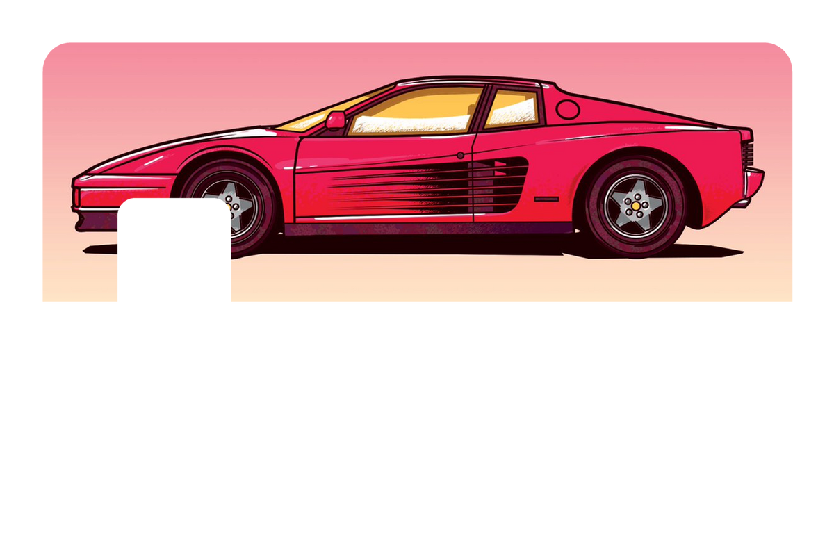 Credit Cards Stickers Testarossa – Blitz™ Covers