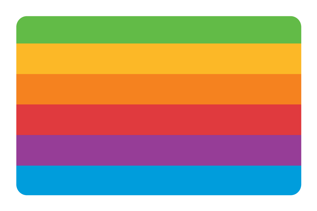 Retro Rainbow Credit Card Skin – Blitz™ Covers